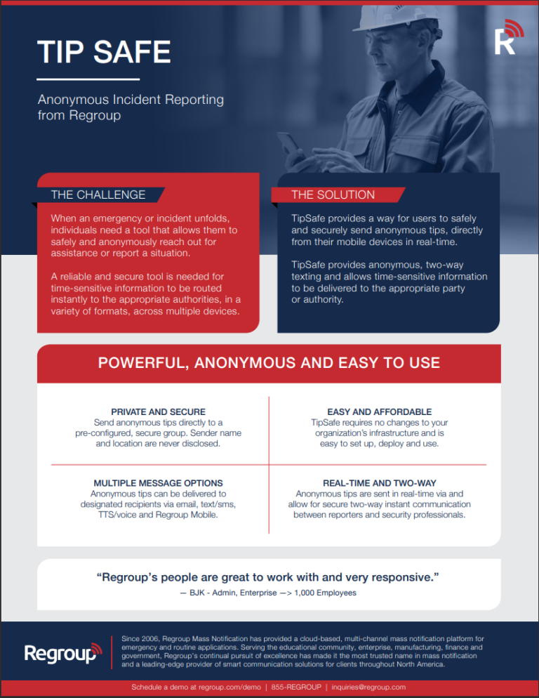 Resources - Regroup Mass Notification