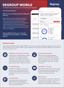 Products - Regroup Mass Notification