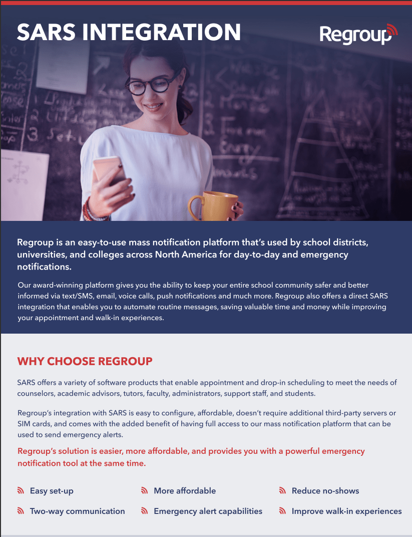 Products - Regroup Mass Notification