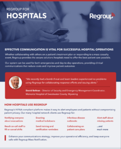 Healthcare - Regroup Mass Notification