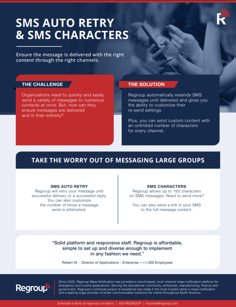 Product Guides Download Thank You - Regroup Mass Notification