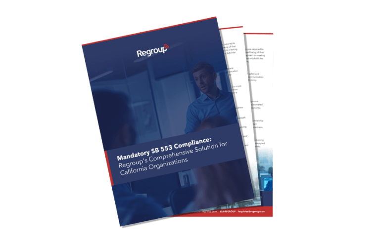 Ensure SB-553 Compliance - Regroup Mass Notification