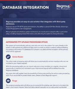 Products - Regroup Mass Notification