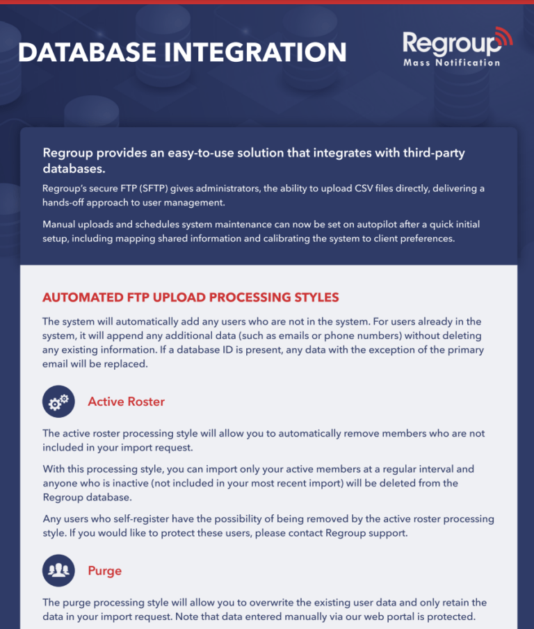 Solutions - Regroup Mass Notification