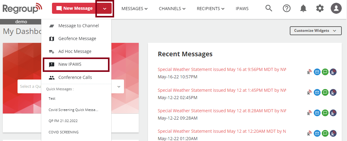 Understanding Regroup’s IPAWS Alerts