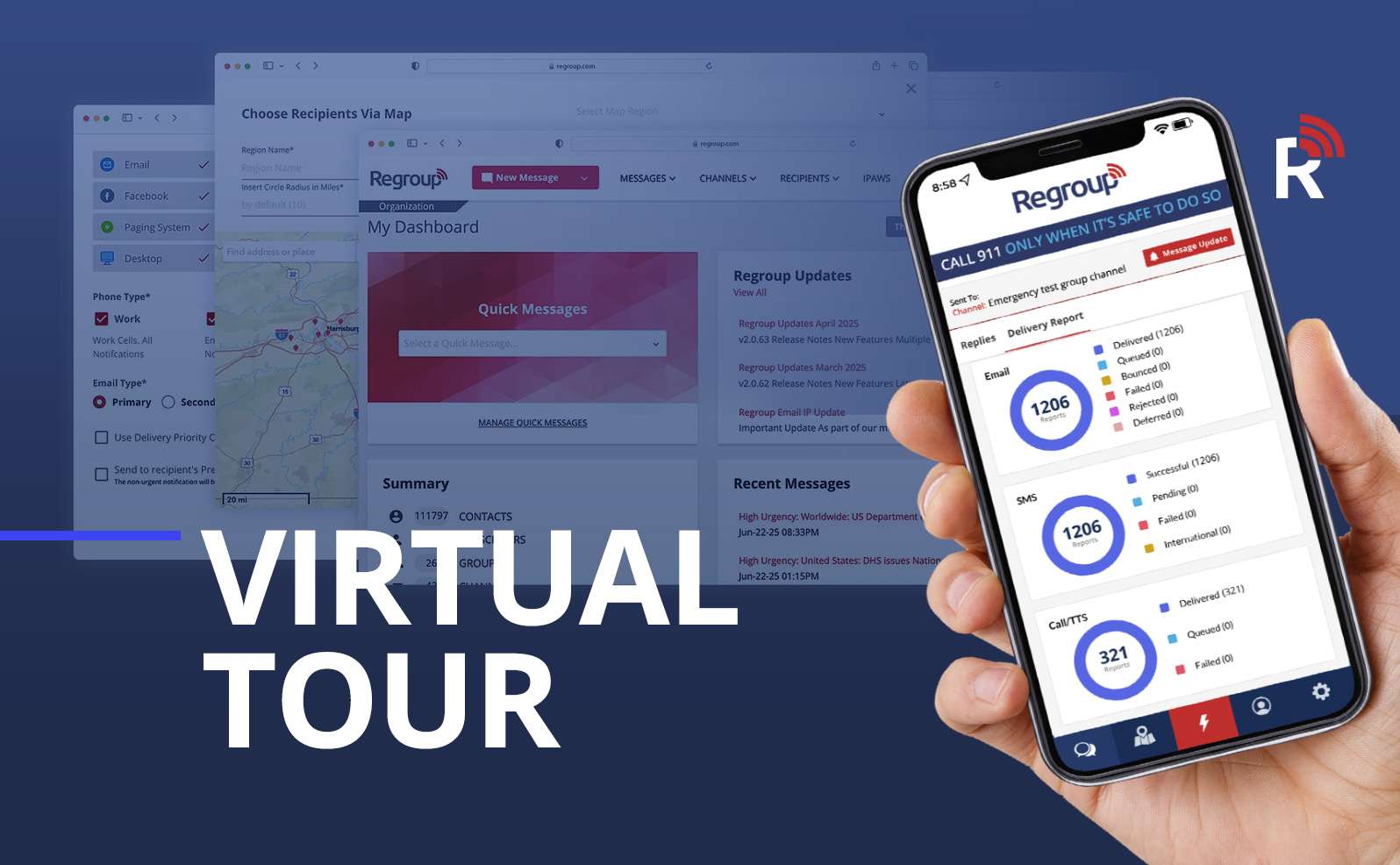Virtual Tour | Regroup Mass Notification